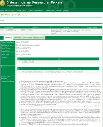 Masuk Dalam DPO, Tersangka Kasus Korupsi Pasar Cinde Ajukan Gugatan Praperadilan - Sumsel Satu